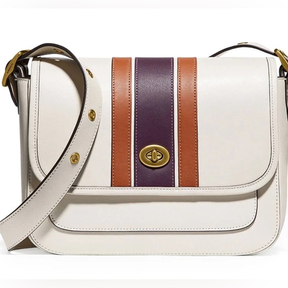 Coach | Bags | Coach Rambler Crossbody With Varsity Stripe | Poshmark